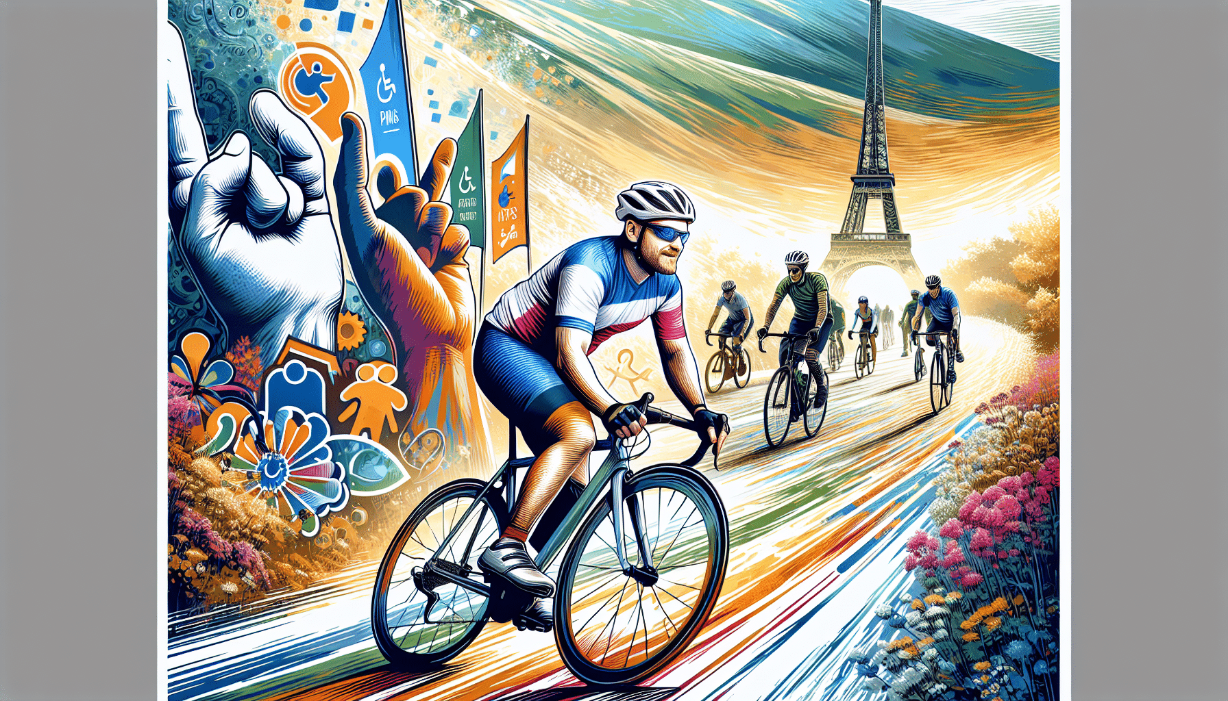 Défi cycliste pour l'inclusion : Le maire de Poses, Georgio Loiseau ...